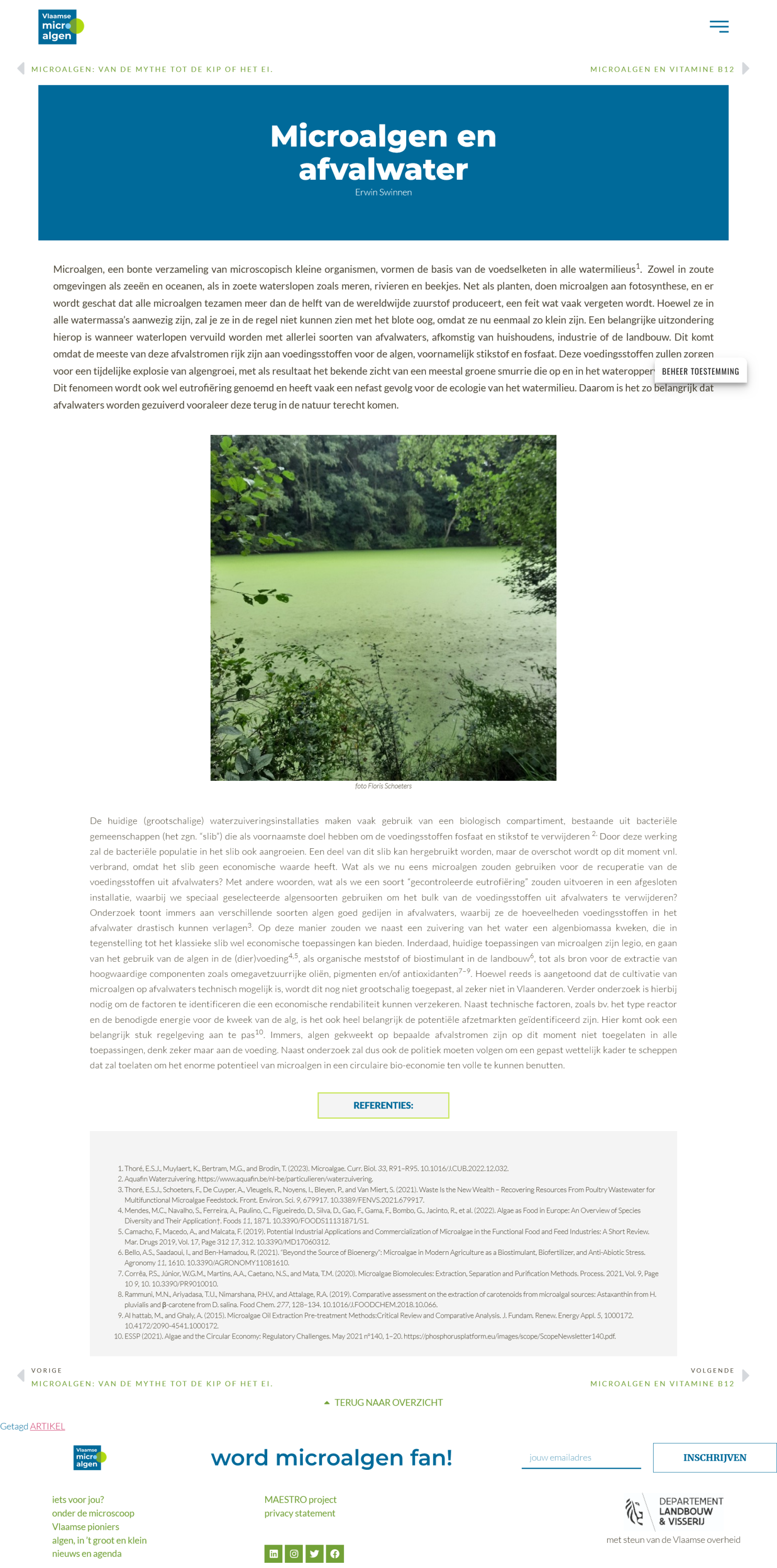 Microalgen | Aquacultuur Vlaanderen